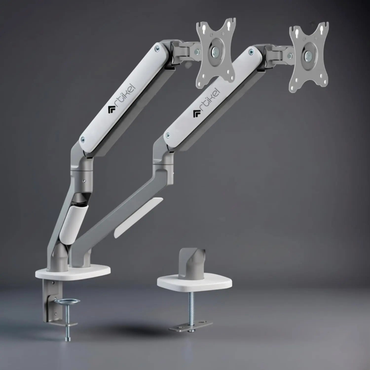 Grab C Clamp Grommet Mounting Base Computer Monitor Stand & Monitor Arm