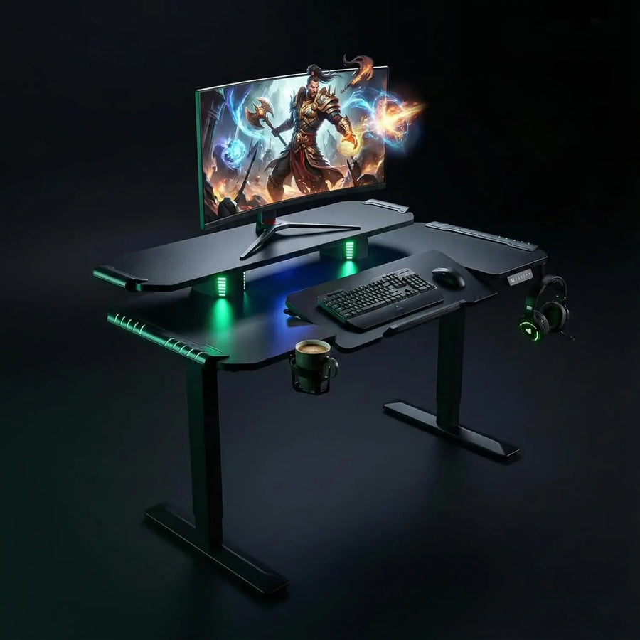 Shop Electric Ergonomic Height Adjustable Gaming Table for Home Office