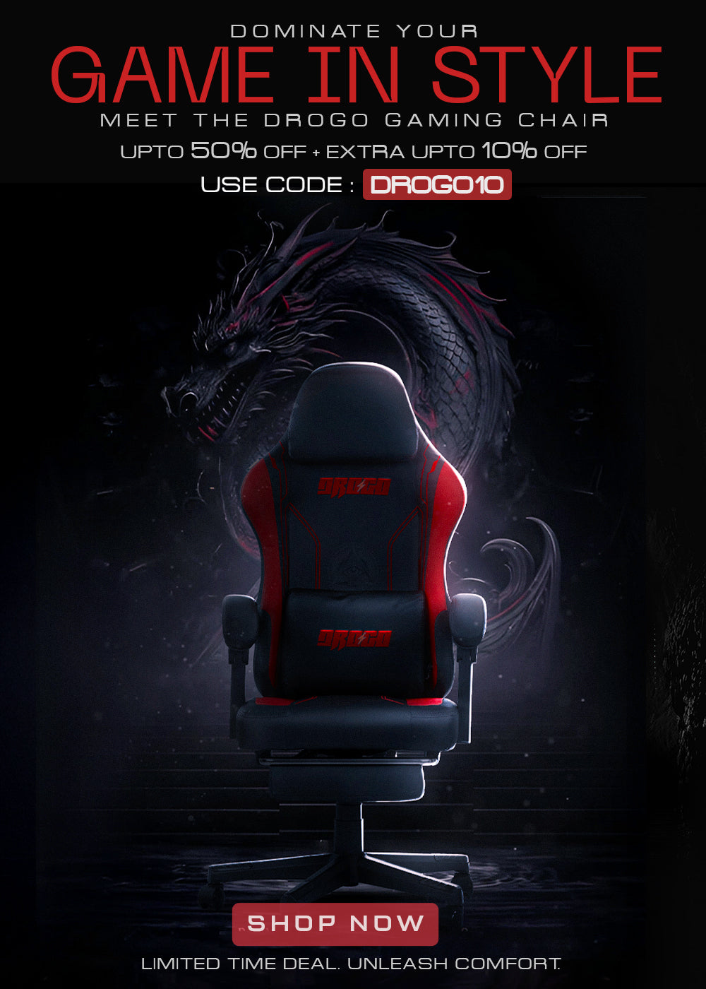 Drogo – Ergonomic Gaming & Office Chairs for Ultimate Comfort & Suppor